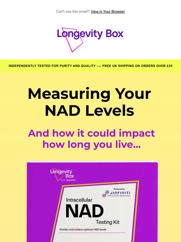 Longevity Box: How To Measure Your NAD Levels | Milled