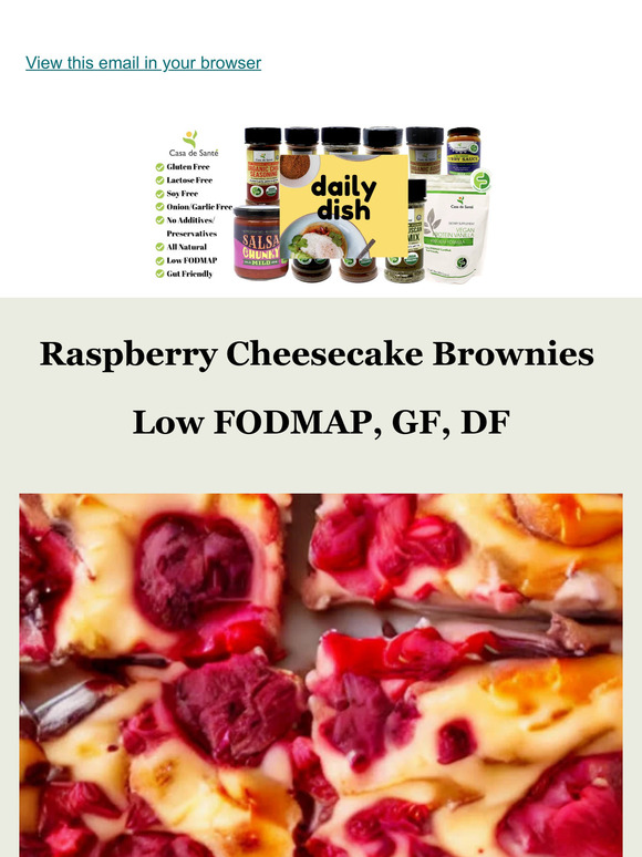 Casa de Sante: Raspberry Cheesecake Brownies - Low FODMAP, GF, Vegan ...