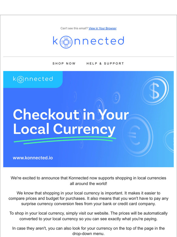 Konnected: Shop Konnected in Your Local Currency | Milled