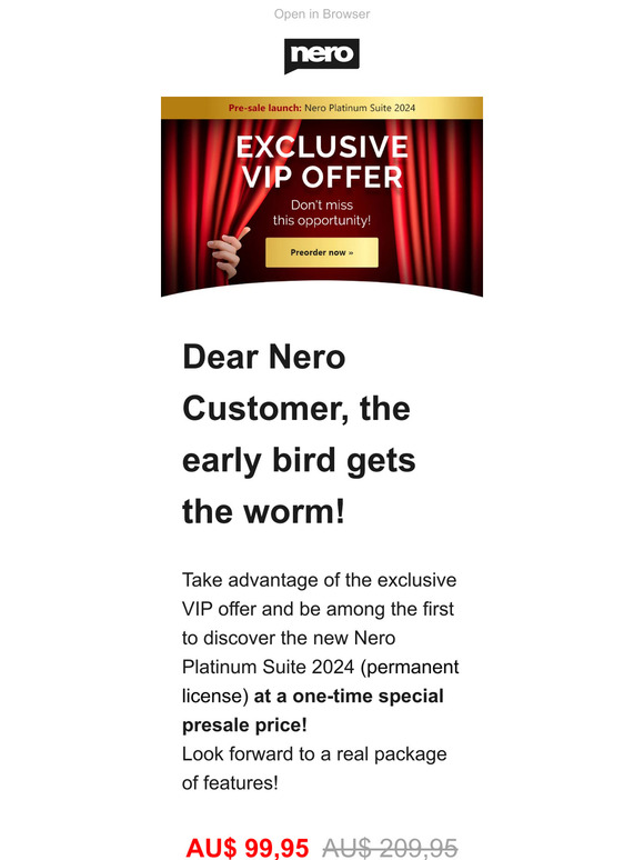 Nero: 👋 Only for a short time: Get the Nero Platinum Suite 2024 as ...