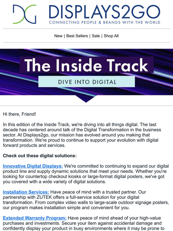 Displays2go: The Inside Track: Let's Dive Into Digital | Milled