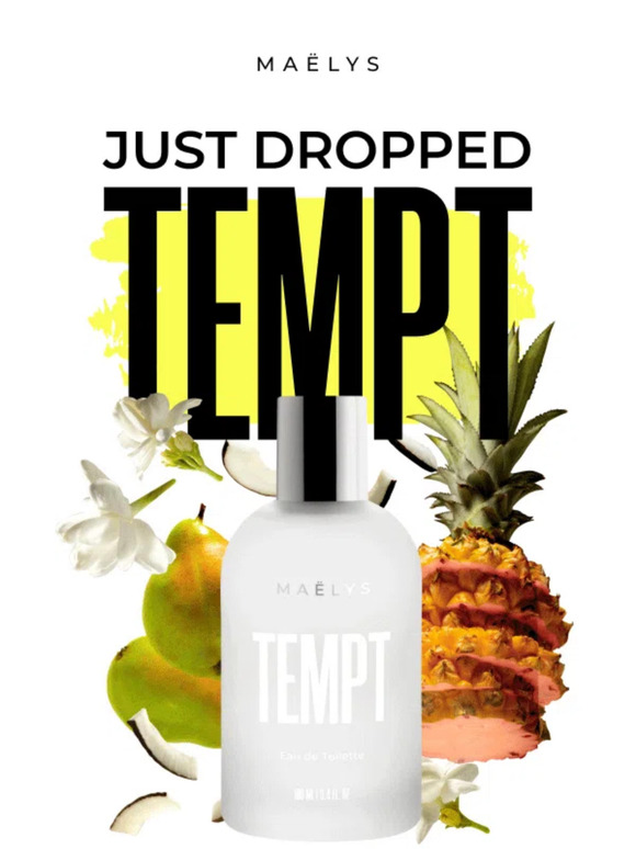 Maelys Cosmetics: NEW DROP: TEMPT Perfume | Milled
