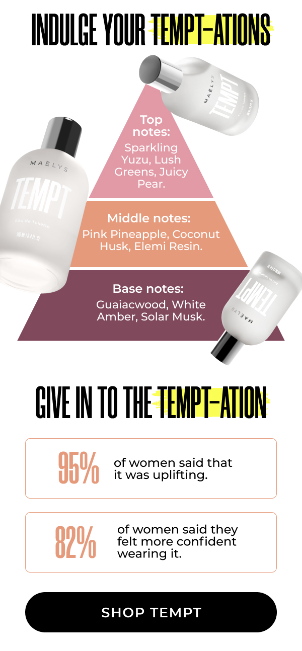 Maelys Cosmetics: NEW DROP: TEMPT Perfume | Milled