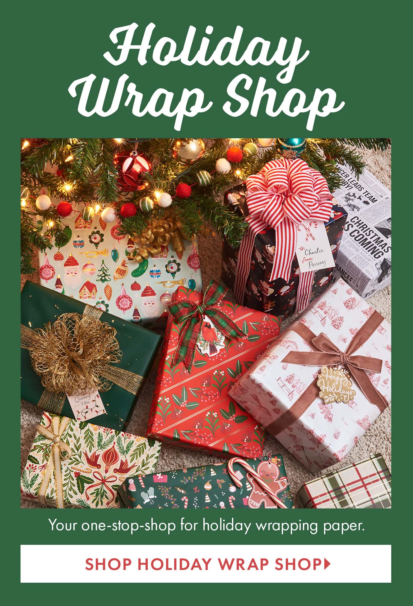 Paper Source: Our Holiday Wrap Shop is Now Open! 🔔 | Milled