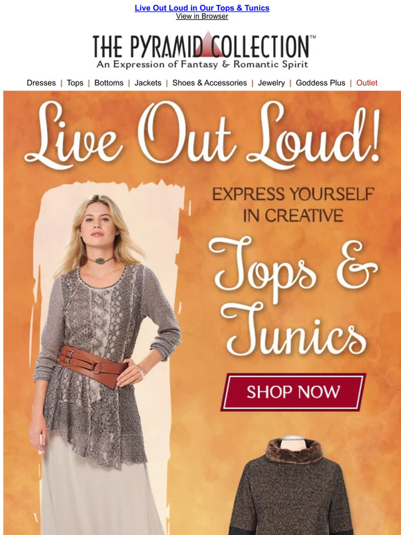 Pyramid Collection: Alluring Tops with Enchanting Details ~ Online Now ...