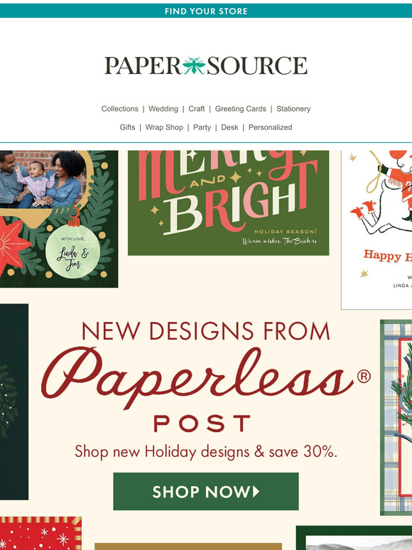 Paper Source: Look Inside For New Designs From Paperless Post 🎀 | Milled