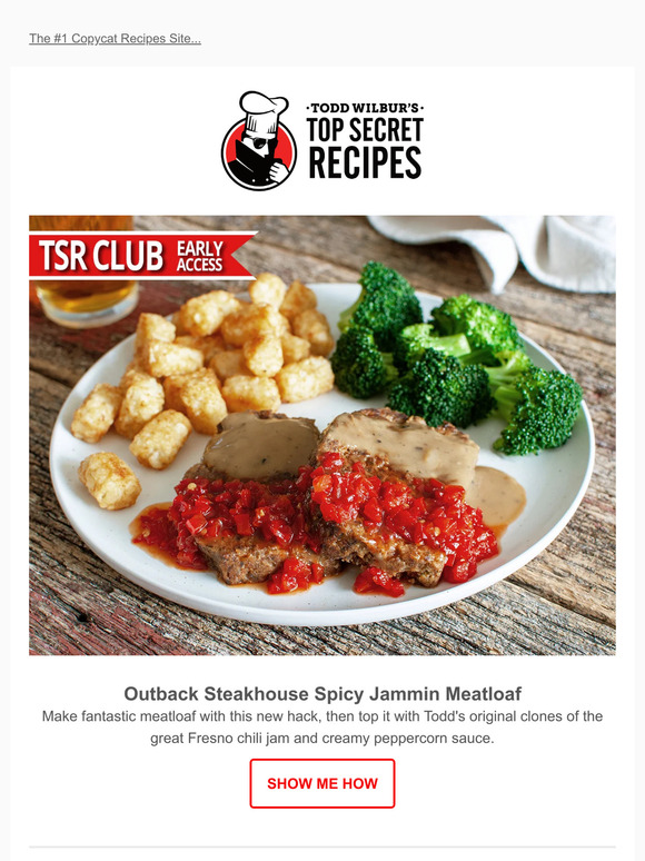 Top Secret Recipes: New hack! Outback Spicy Jammin Meatloaf | Milled