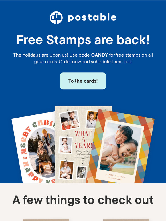 Postable: Free stamps are BACK! 🎁 | Milled