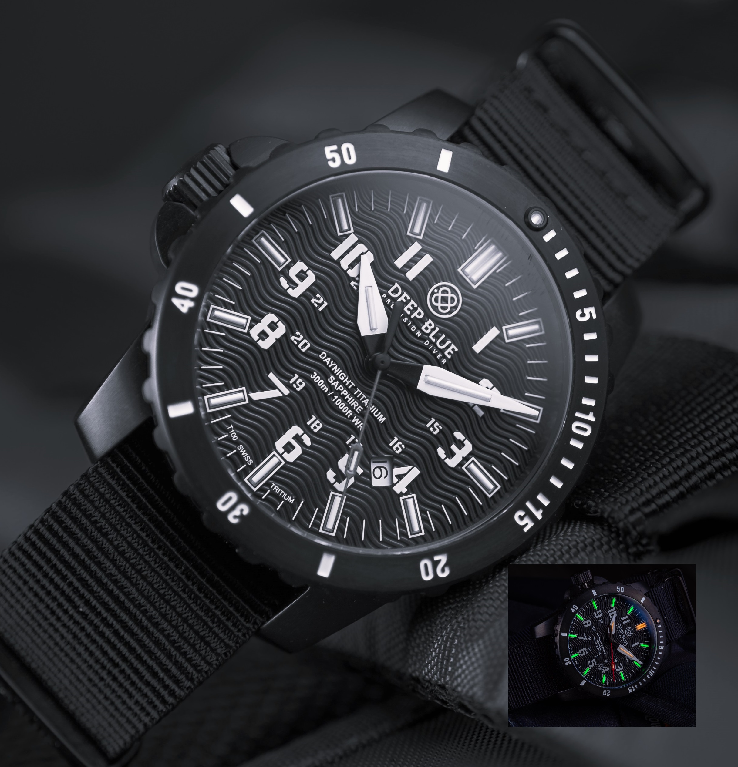 Deep Blue: Deep Blue Watches - New Release - Titanium Lefty PVD and ...