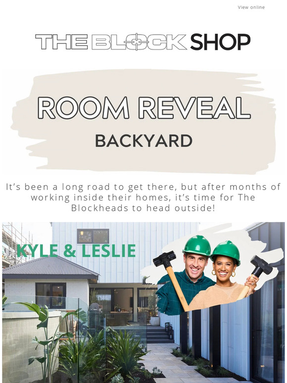 The Block Shop: The Block Room Reveal: Backyard 🔨 | Milled
