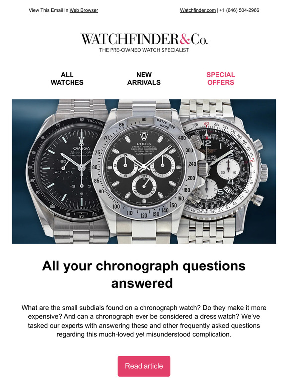 Watchfinder: What is a chronograph watch? | Milled