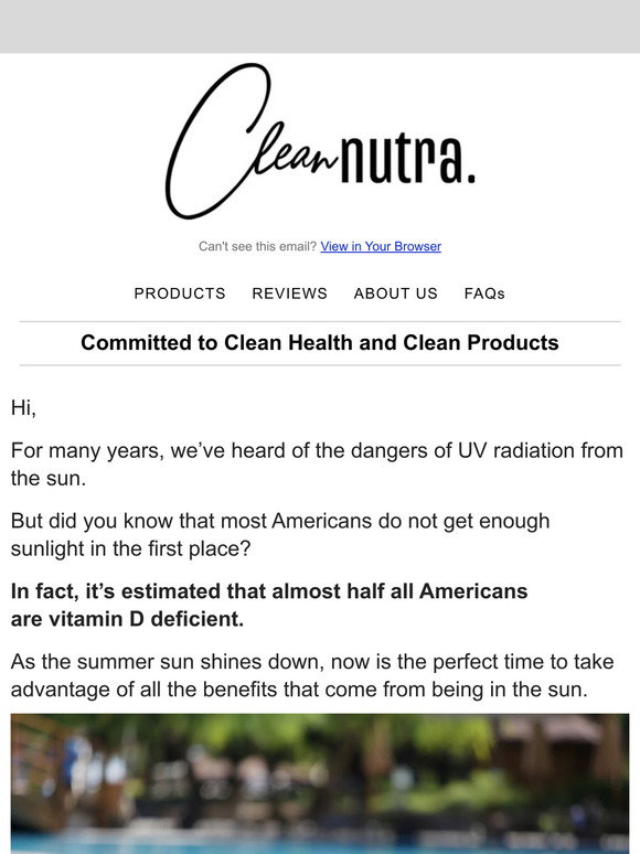 Clean Nutra: Is Sunlight Healthy? | Milled