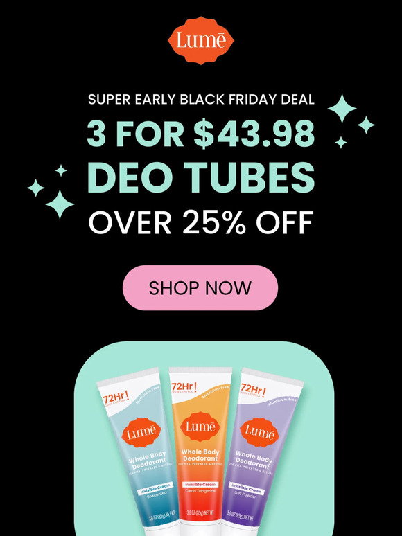 Lume: Save over $15 on deo with our newest deal 😲 | Milled