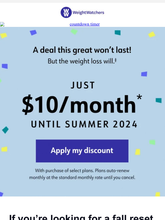 WeightWatchers: Your fall reset 👉 inside | Milled