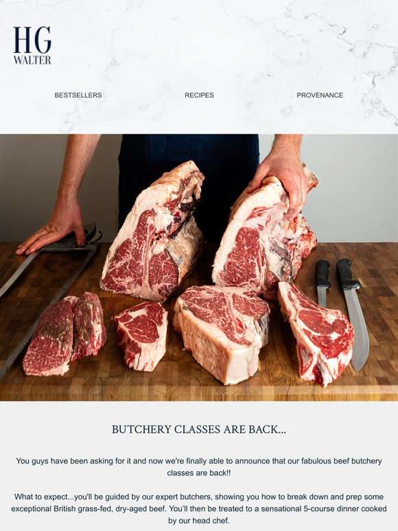 HG Walter: HG Butchery Classes Are Back 🙌 | Milled