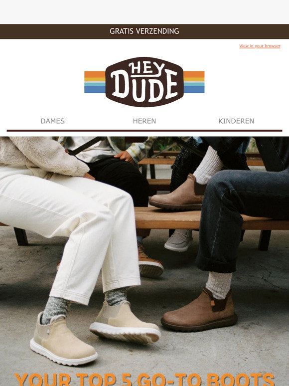 Hey Dude: Meet onze top 5 GO-TO boots | Milled