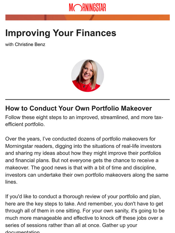 Morningstar Inc.: How to Conduct Your Own Portfolio Makeover | Milled
