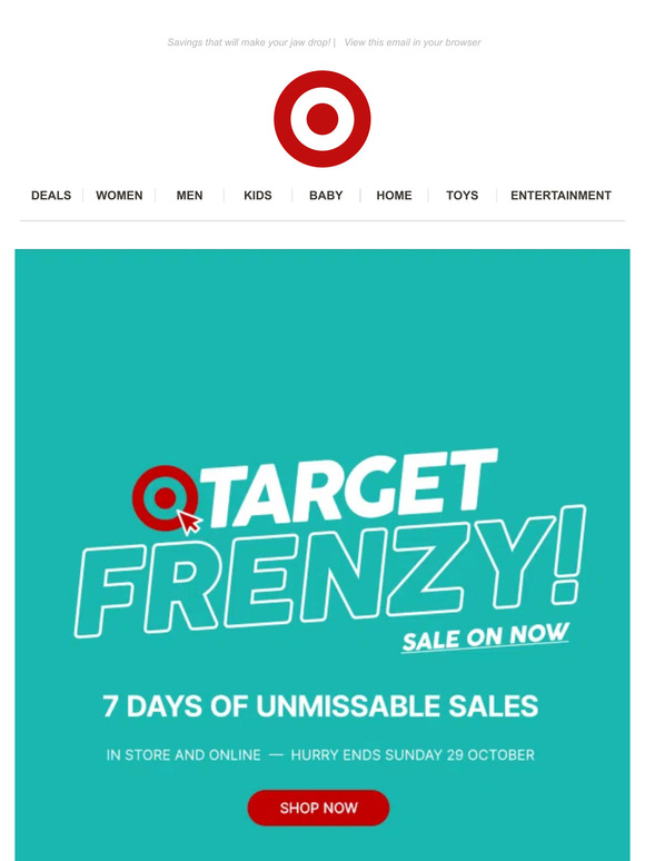 Target: 😱 OMG! Target Frenzy SALE starts now! | Milled