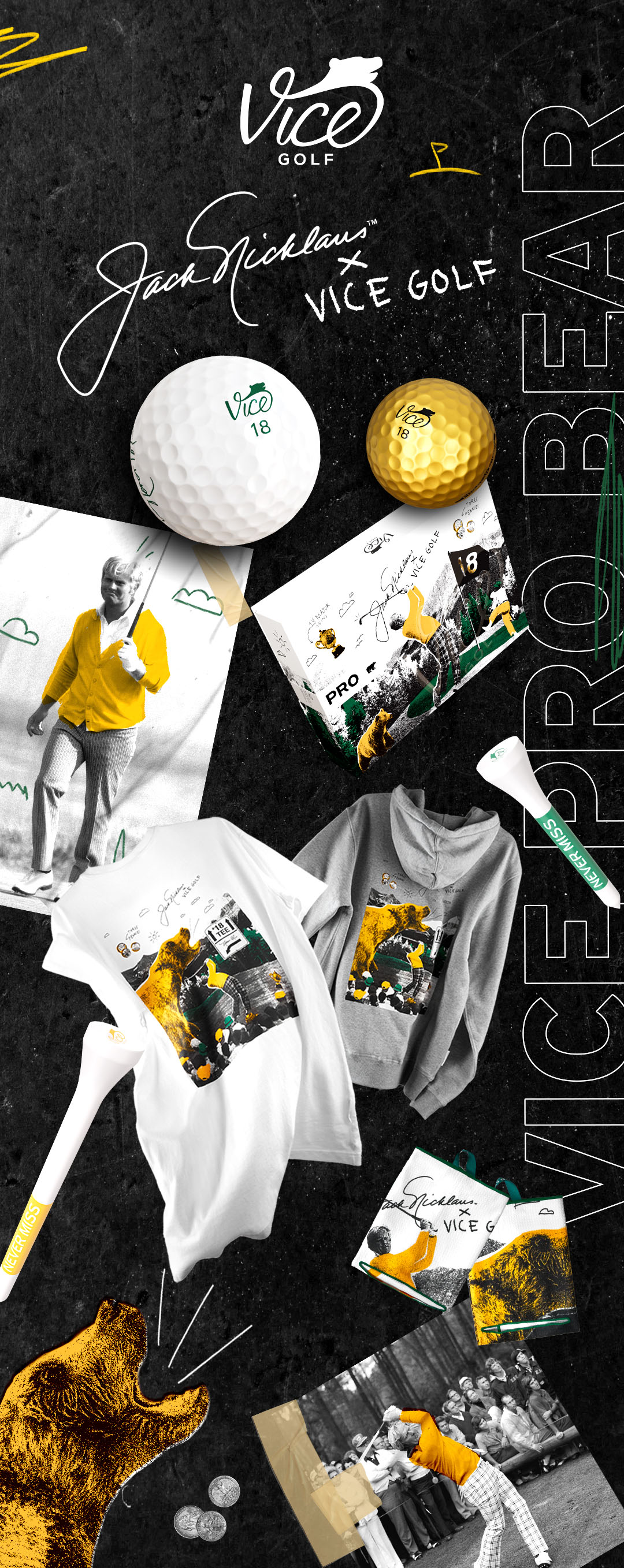 Vice Golf: Jack Nicklaus X Vice Golf: PRO BEAR EDITION | Milled