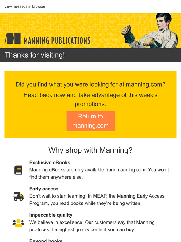 Manning Publications: Thanks for visiting manning.com! | Milled