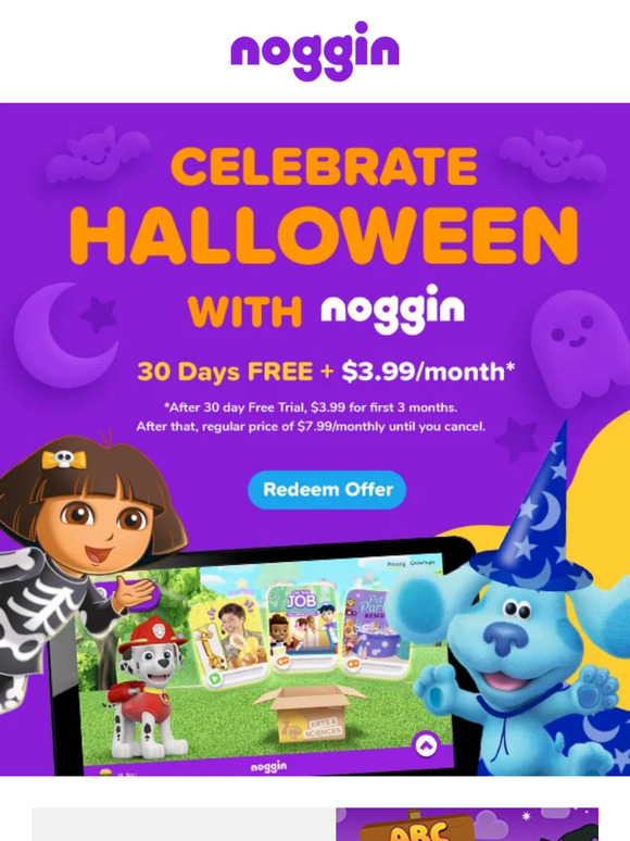 Noggin: Try Noggin for FREE this Spooky Season! 🎃 | Milled