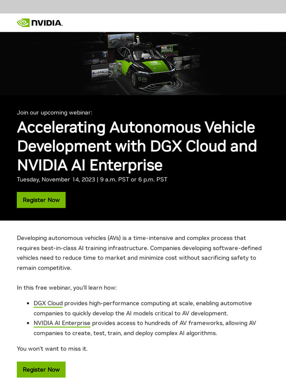 Nvidia: Learn how NVIDIA Infrastructure Accelerates Autonomous Vehicle ...