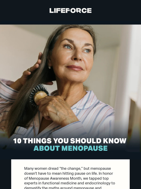 Lifeforce: Menopause myths: 10 things you should know | Milled