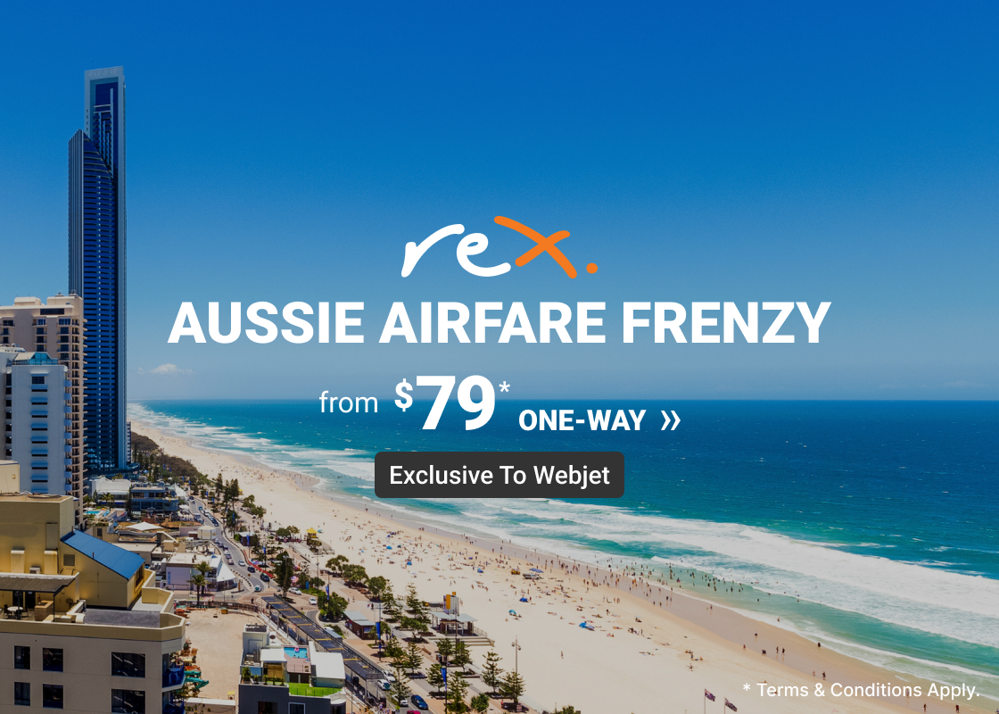Webjet: $79* one-way to the Gold Coast: Rex's Aussie Airfare Frenzy is ...