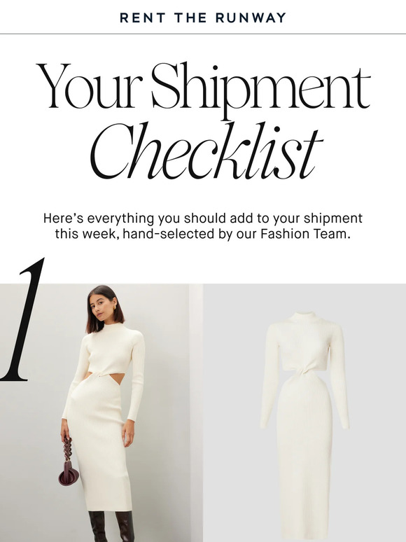 Rent the Runway: Shipment Checklist: leather weather | Milled