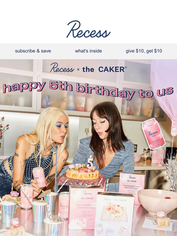 Recess: Recess x The Caker birthday cake | Milled