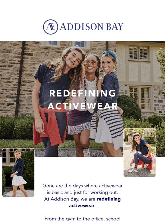Addison Bay: We Are Redefining Activewear 💙 | Milled