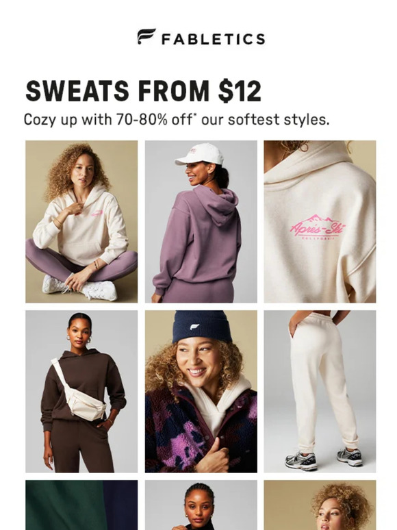 Fabletics: SWEATS FROM $12 🤍 | Milled