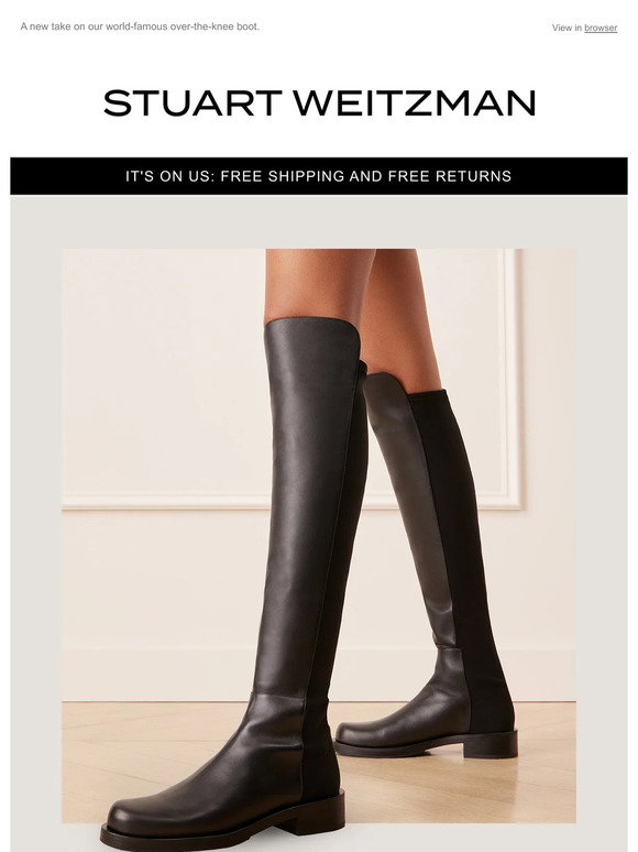 Stuart Weitzman: Our Signature 5050 Boot Has a Bold New Look You'll ...