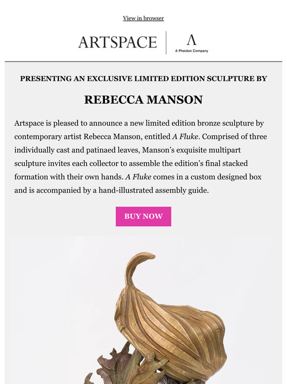 Artspace: Presenting an exclusive limited edition by Rebecca Manson ...