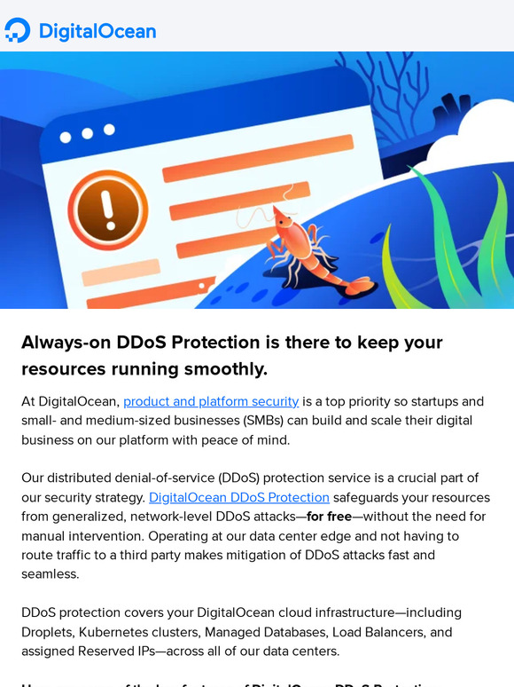 DigitalOcean: All about DigitalOcean DDoS Protection | Milled