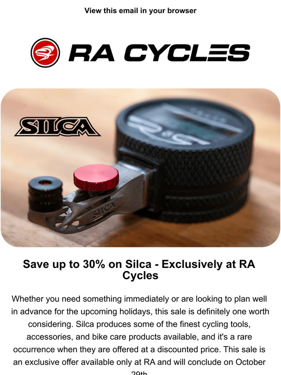 R&A Cycles: Exclusive Sale on all Silca Products | Milled