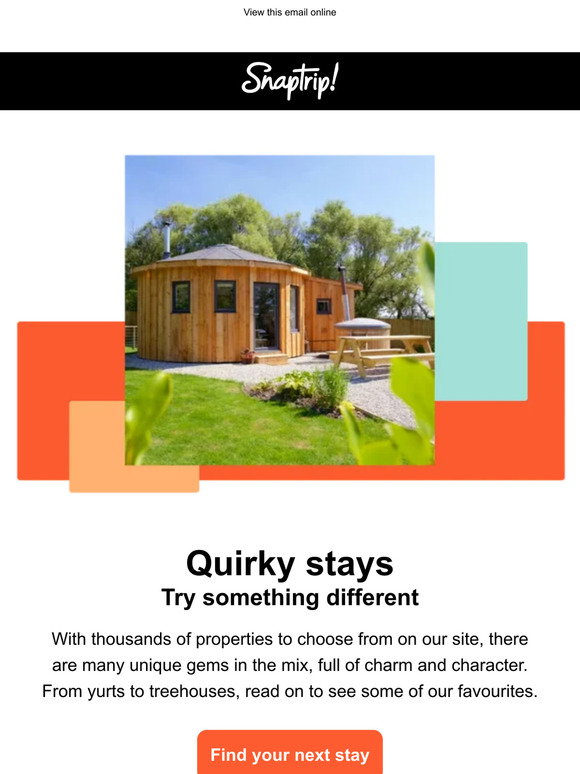 Snaptrip: Unique properties across the UK | Milled