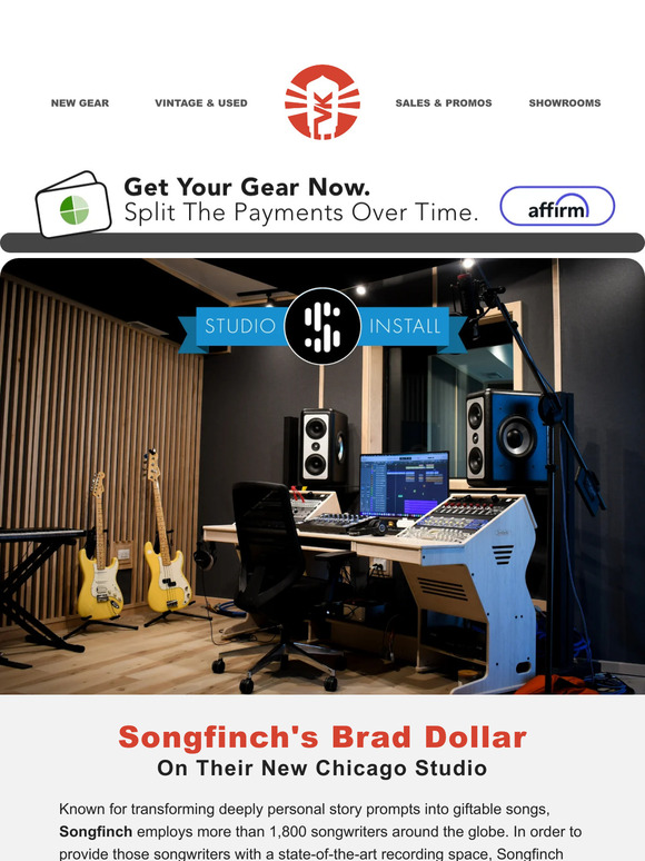 Vintage King Audio: Songfinch Unveils New Chicago Studio | Milled