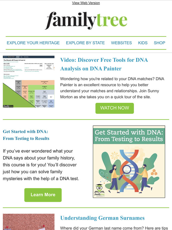 Family Tree Magazine: Discover Free Tools for DNA Analysis on DNA ...