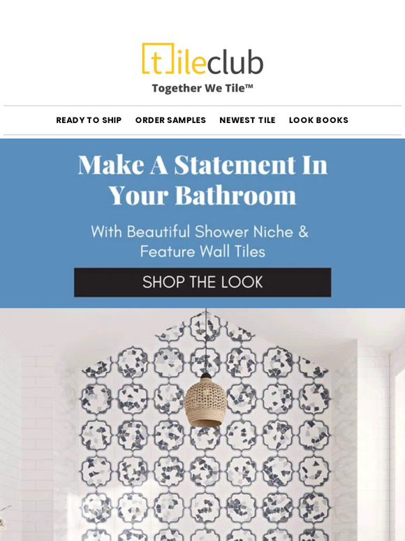 Tile Club: 🌟Dazzle Your Shower With Beautiful Niche Tiles | Milled