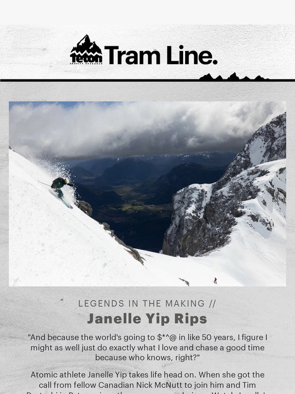 Teton Gravity Research: Tram Line: Janelle Yip is Stoked on Life | Milled