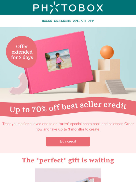 PhotoBox: Offer extended: Up to 70% off credit | Milled