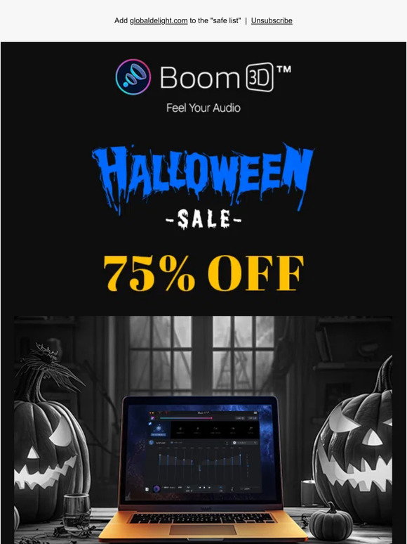 Global Delight: The spooky sale is here: Save 75% on Boom 3D for macOS ...