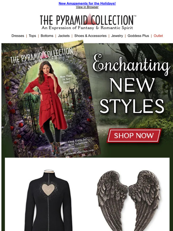 Pyramid Collection: New Catalog. New Arrivals. New Romance. Shop Now ...
