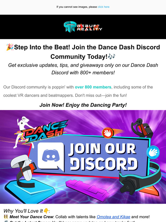 Rebuff Reality: 🎉Step Into the Beat! Join the Dance Dash Discord ...