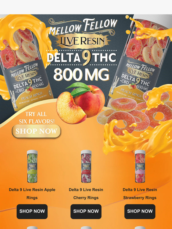 Mellow Fellow: Live Resin Gummies are now available! | Milled