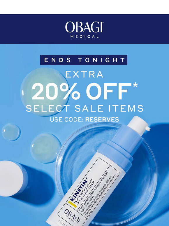 Obagi: Last Day! Extra 20% Off Sale | Milled