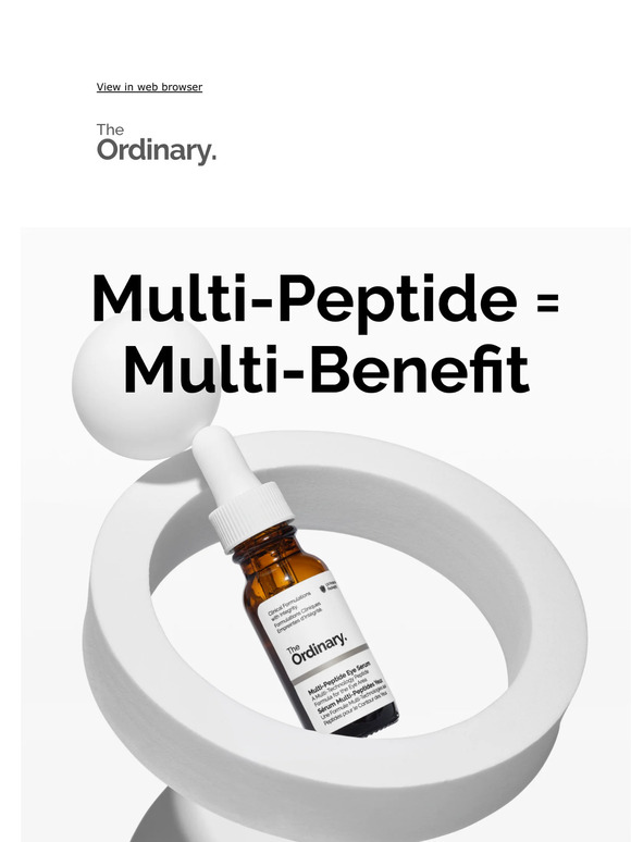 The Ordinary: One eye serum. Multiple benefits. | Milled