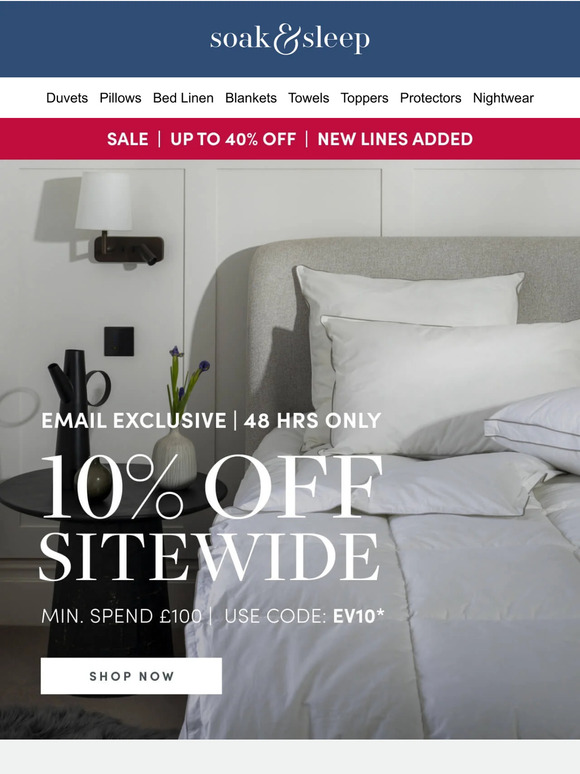 Soak & Sleep: Save Extra on Sale Prices! 48hrs Only! | Milled