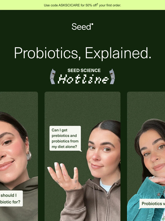 Seed: Probiotics 101 right this way. 👉 | Milled